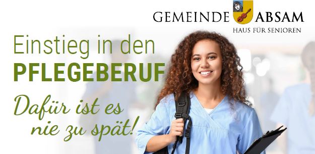 Infoveranstaltung zu den Pflegeausbildungen mit Förderungsmöglichkeiten ...